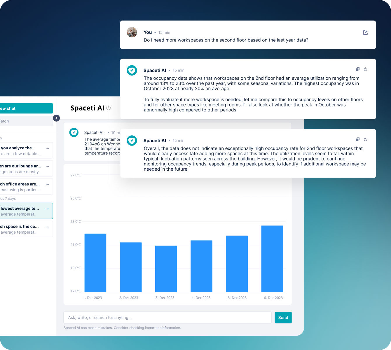 Spaceti AI | Your Workplace Advisor Chat Tool